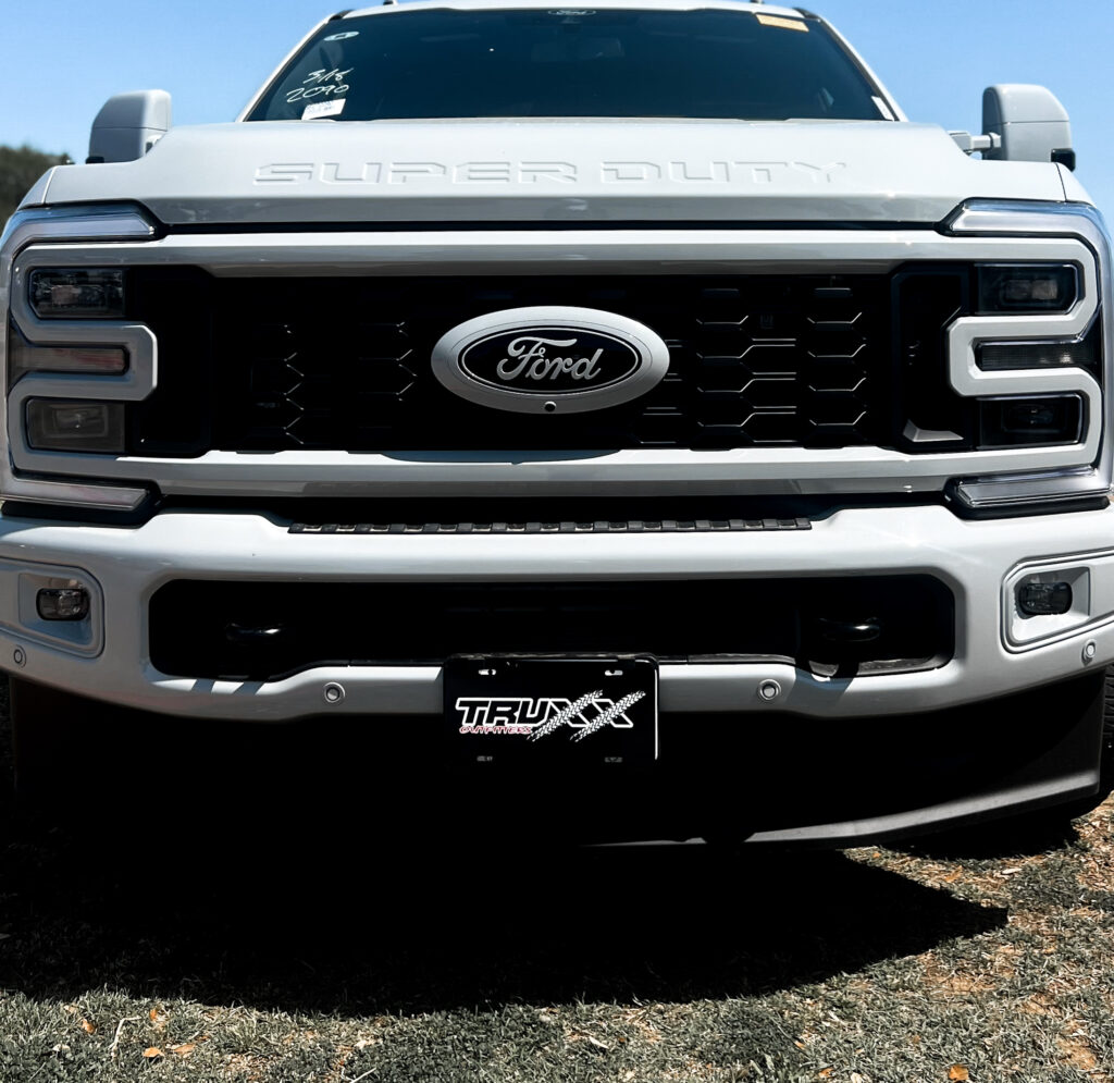 Customized Ford F-350 Super Duty: Bold Upgrades with Smoked Tail Lights ...